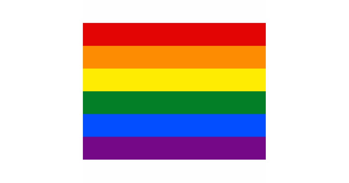 LGBT Rainbow Gay Pride Flag Cutout | Zazzle