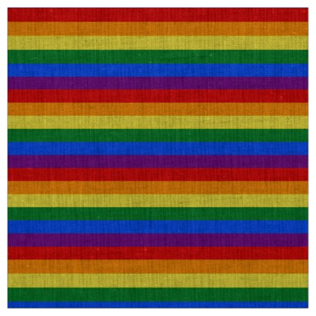 Gay Pride Rainbow Flag Fabric | Zazzle