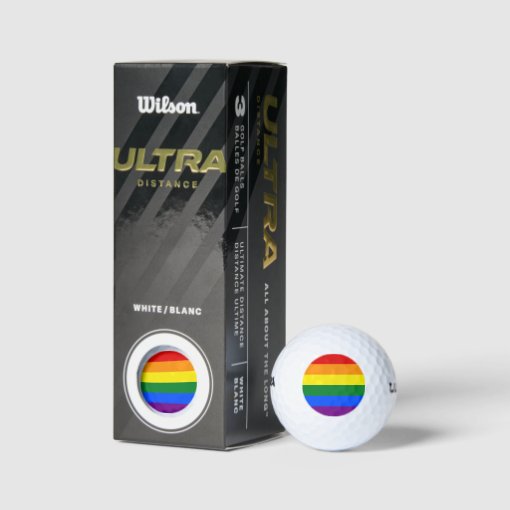 LGBT Rainbow Gay Pride Flag Golf Balls | Zazzle