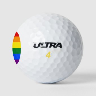 LGBT Rainbow Gay Pride Flag Golf Balls | Zazzle