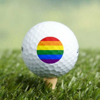 LGBT Rainbow Gay Pride Flag Golf Balls | Zazzle