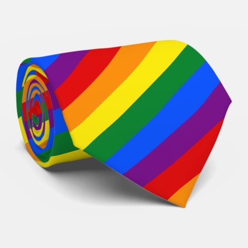 LGBT Rainbow Gay Pride Flag Neck Tie | Zazzle