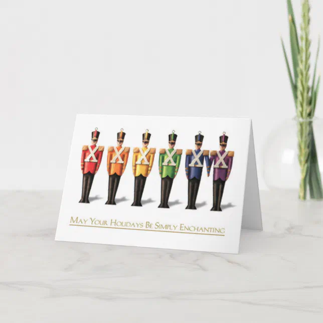 LGBT Rainbow Nutcracker General Holiday Card | Zazzle