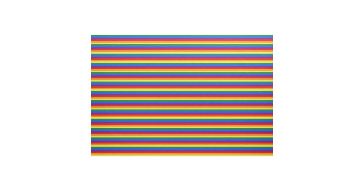 LGBT Rainbow Pride Flag Fabric | Zazzle