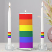 LGBT Rainbow Pride Flag Unity Candle Set | Zazzle