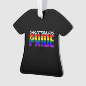 LGBT Sagittarius Pride Flag Zodiac Sign Ornament | Zazzle