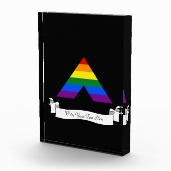 LGBT straight ally pyramid symbol Award | Zazzle