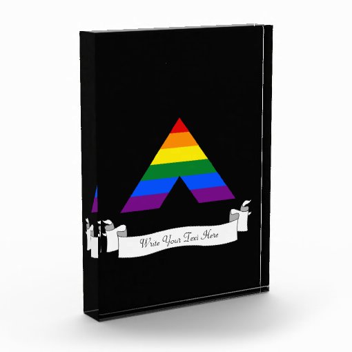LGBT straight ally pyramid symbol Award | Zazzle