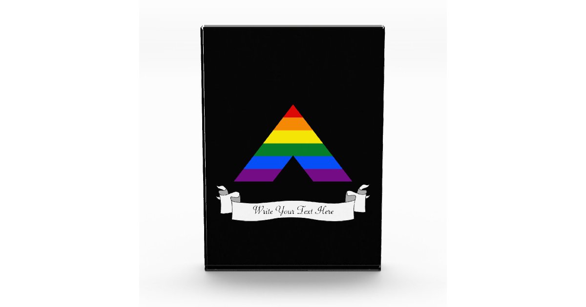 LGBT straight ally pyramid symbol Award | Zazzle