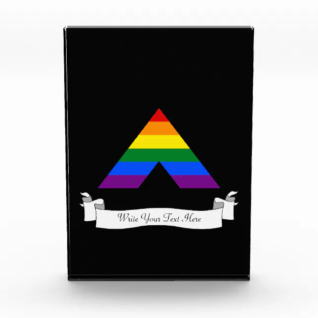 LGBT straight ally pyramid symbol Award | Zazzle