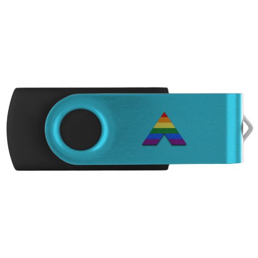 LGBT straight ally pyramid symbol Flash Drive | Zazzle