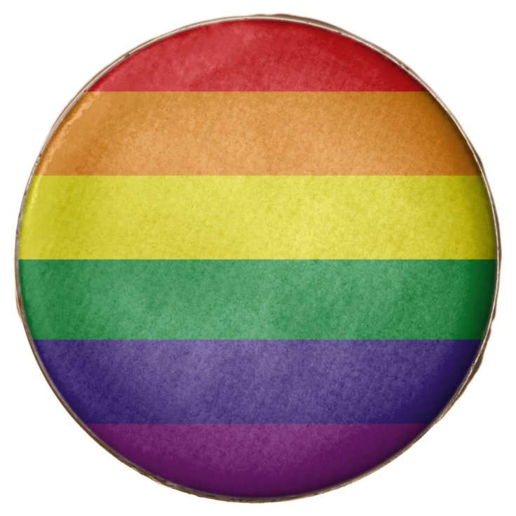 LGBTQ FLAG CHOCOLATE COVERED OREO | Zazzle