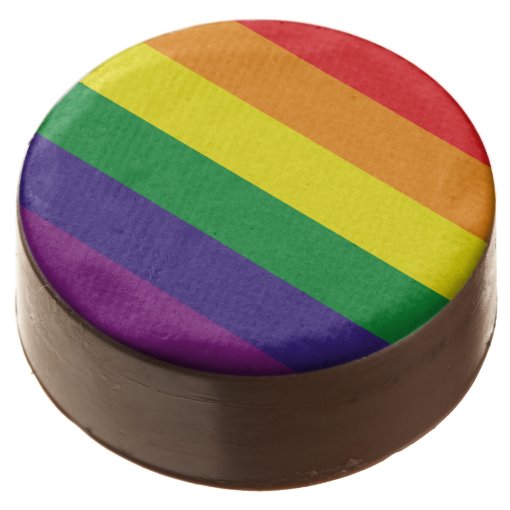 LGBTQ FLAG CHOCOLATE COVERED OREO | Zazzle