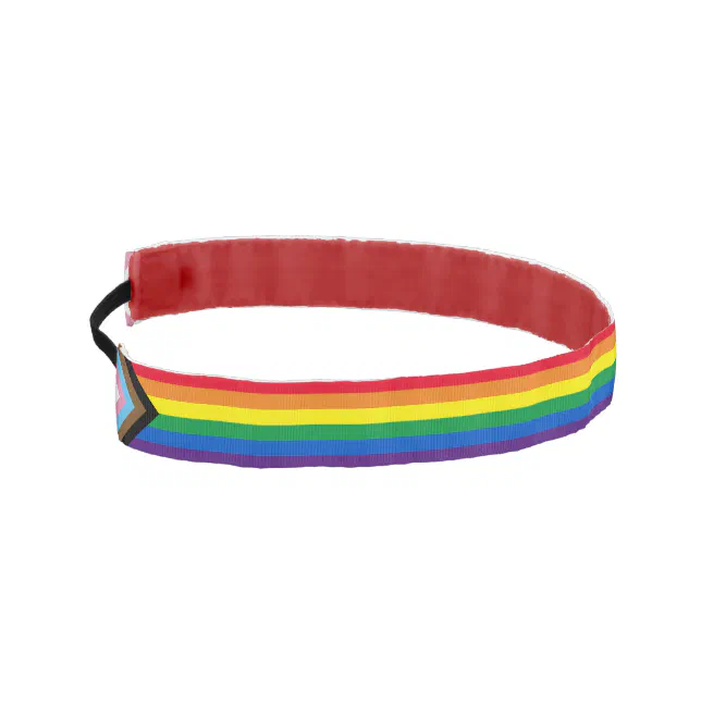Lgbtq Inclusive diversity rainbow gay pride flag Athletic Headband | Zazzle