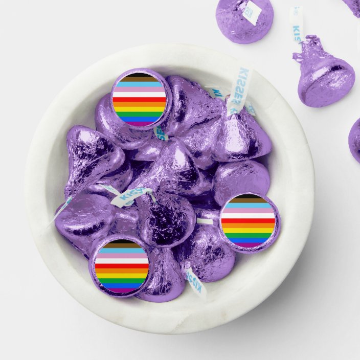 LGBTQ+ Inclusive Pride Flag Hershey®'s Kisses® | Zazzle.com