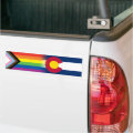 LGBTQ Inclusive Progress Pride Flag Colorado Flag Bumper Sticker | Zazzle