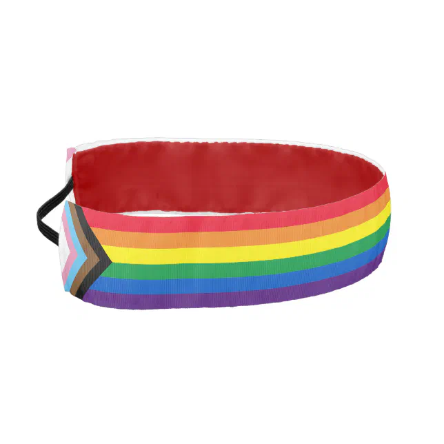 Lgbtq Inclusive Rainbow Diversity Gay Pride Flag Athletic Headband Zazzle