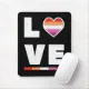 LGBTQ Lesbian Pride Flag Distressed Grunge Love Mouse Pad | Zazzle