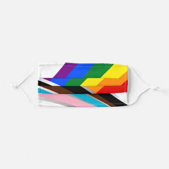 LGBTQ New Pride Flag Adult Cloth Face Mask | Zazzle