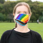 LGBTQ New Pride Flag Adult Cloth Face Mask | Zazzle