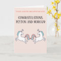 LGBTQ Non Gendered Wedding Day Congratulations Card | Zazzle