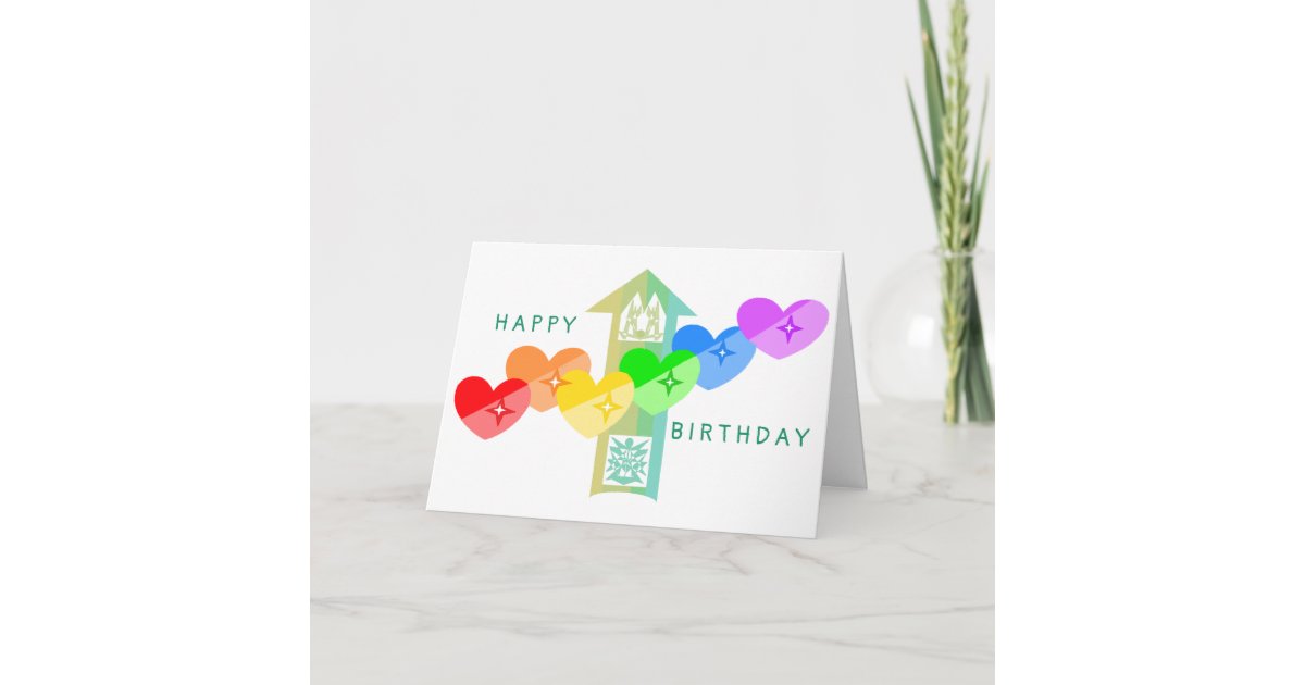 LGBTQ Original Art Birthday Card | Zazzle