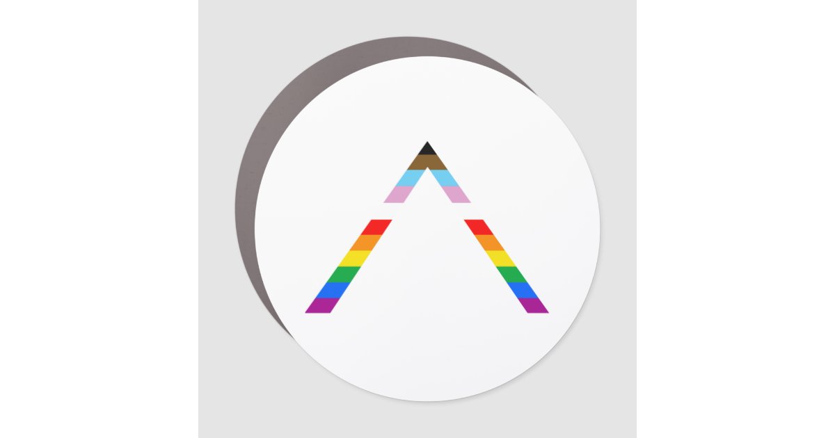 LGBTQ POC Ally Symbol Car Magnet | Zazzle