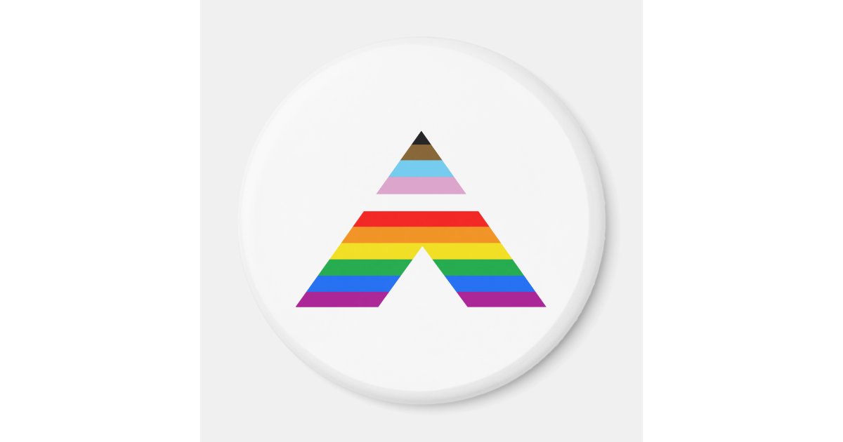 LGBTQ POC Ally Symbol Magnet | Zazzle