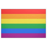 Gay Pride Rainbow Flag Fabric | Zazzle