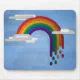LGBTQ Pride Flag Minimalist Rainbow Design Mouse Pad | Zazzle