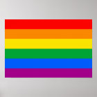 Custom LGBT flag Poster | Zazzle.com