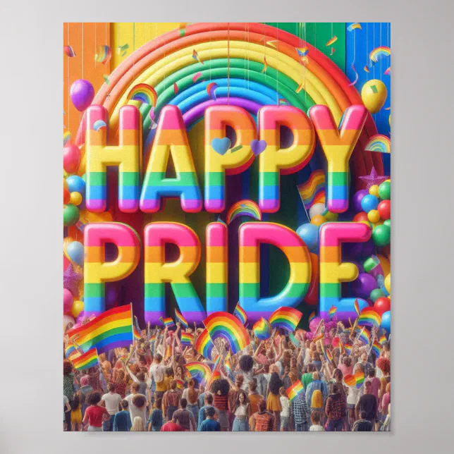 LGBTQ+ Pride Poster | Zazzle