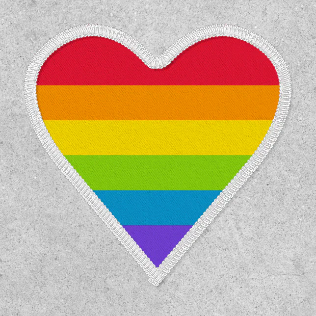 LGBTQ Pride Rainbow Flag Patch | Zazzle