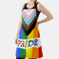 LGBTQ & Pride - Rainbow Progress Flag Chef's Apron | Zazzle