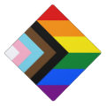 LGBTQ & Pride - Rainbow Progress Flag Graduation Cap Topper | Zazzle