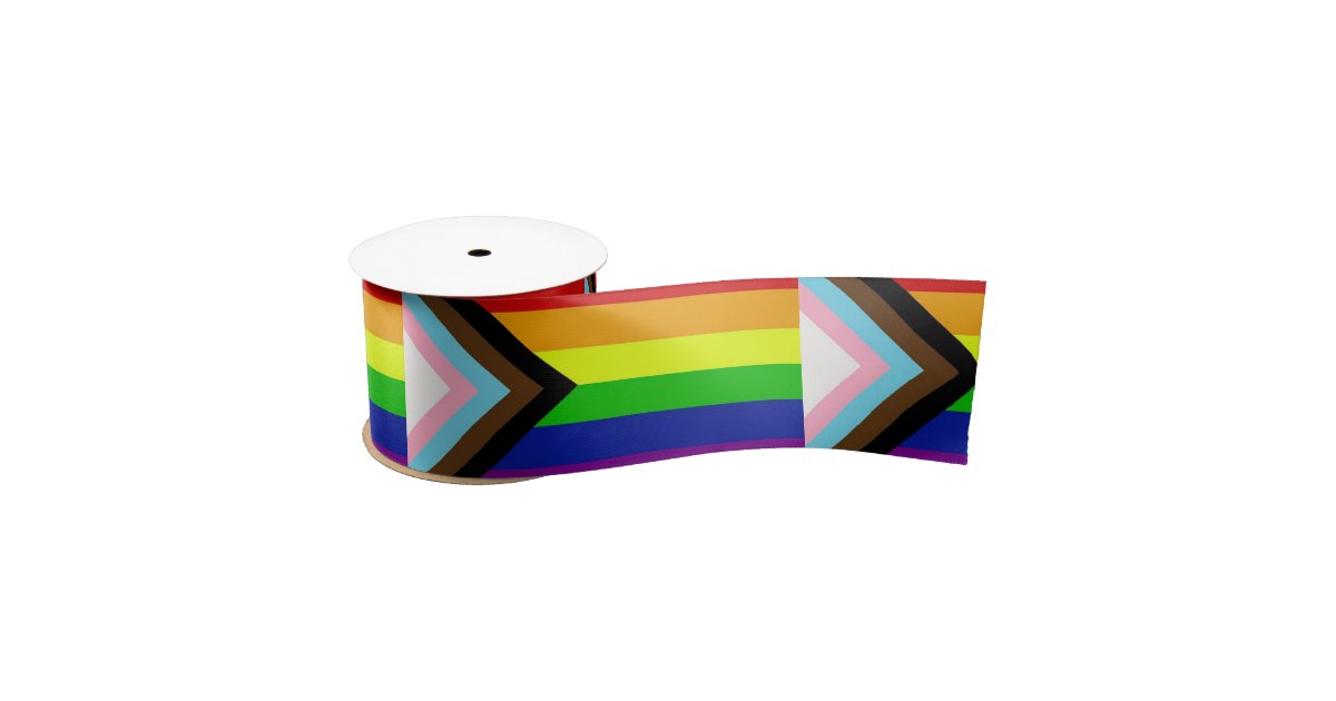 LGBTQ+ Pride Satin Ribbon | Zazzle