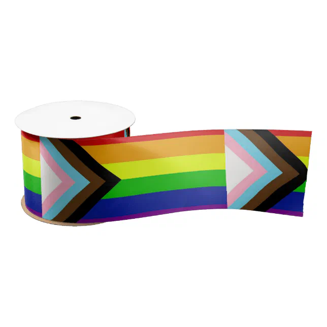LGBTQ+ Pride Satin Ribbon | Zazzle