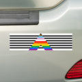 LGBTQ Progress Ally Pride Flag Bumper Sticker | Zazzle