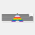 LGBTQ Progress Ally Pride Flag Bumper Sticker | Zazzle