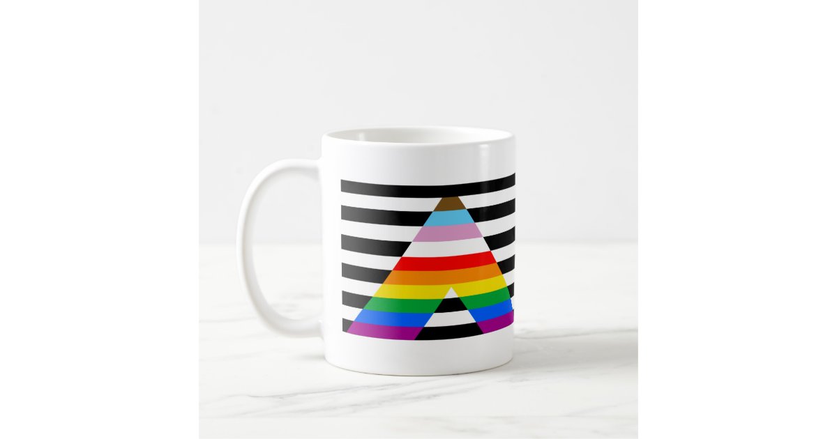 LGBTQ Progress Ally Pride Flag Coffee Mug | Zazzle