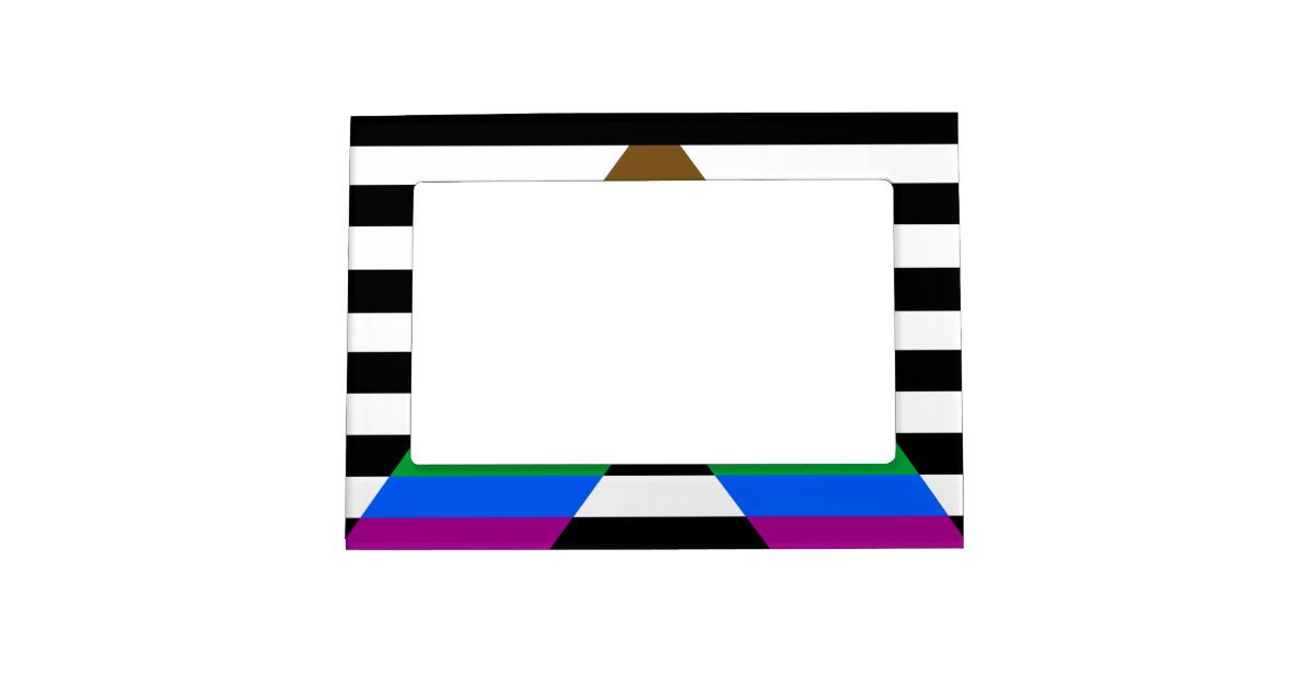 LGBTQ Progress Ally Pride Flag Magnetic Frame | Zazzle