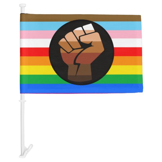 LGBTQ+ Progress POC Pride Flag | Zazzle.com