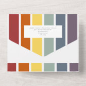 LGBTQ Rainbow Gay Elegant All In One Invitation | Zazzle