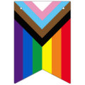 Lgbtq rainbow inclusive diversity gay pride bunting flags | Zazzle