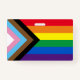 Lgbtq rainbow inclusive diversity gay pride flag badge | Zazzle