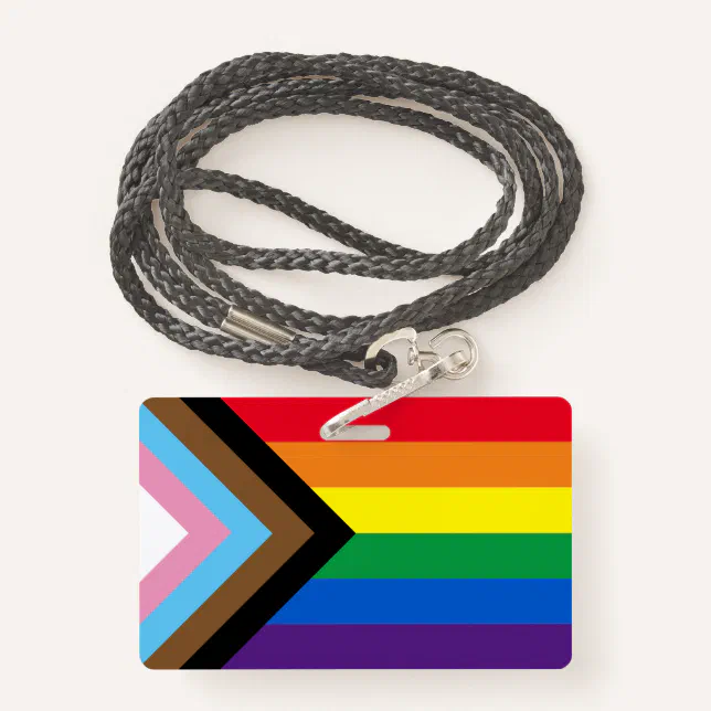 Lgbtq rainbow inclusive diversity gay pride flag badge | Zazzle