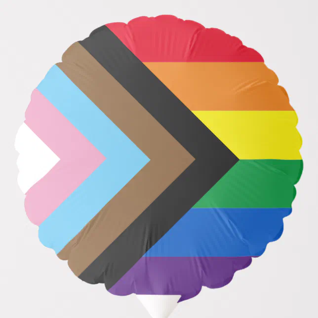Lgbtq rainbow inclusive diversity gay pride flag balloon | Zazzle