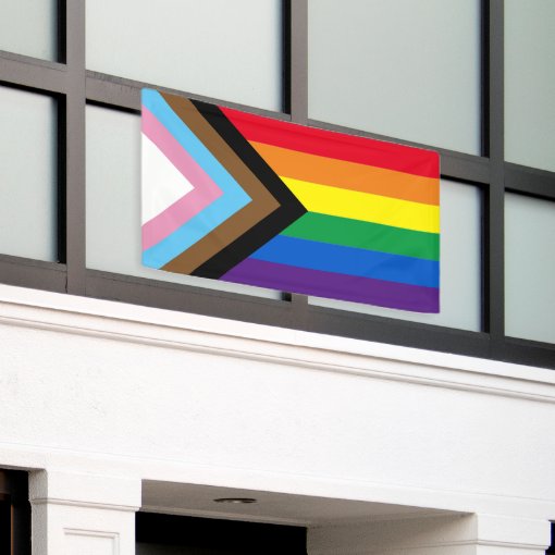 Lgbtq rainbow inclusive diversity gay pride flag banner | Zazzle