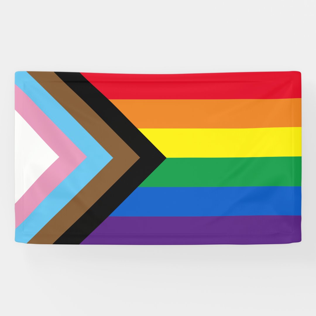 Lgbtq rainbow inclusive diversity gay pride flag banner | Zazzle