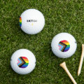 Lgbtq rainbow inclusive diversity gay pride flag golf balls | Zazzle